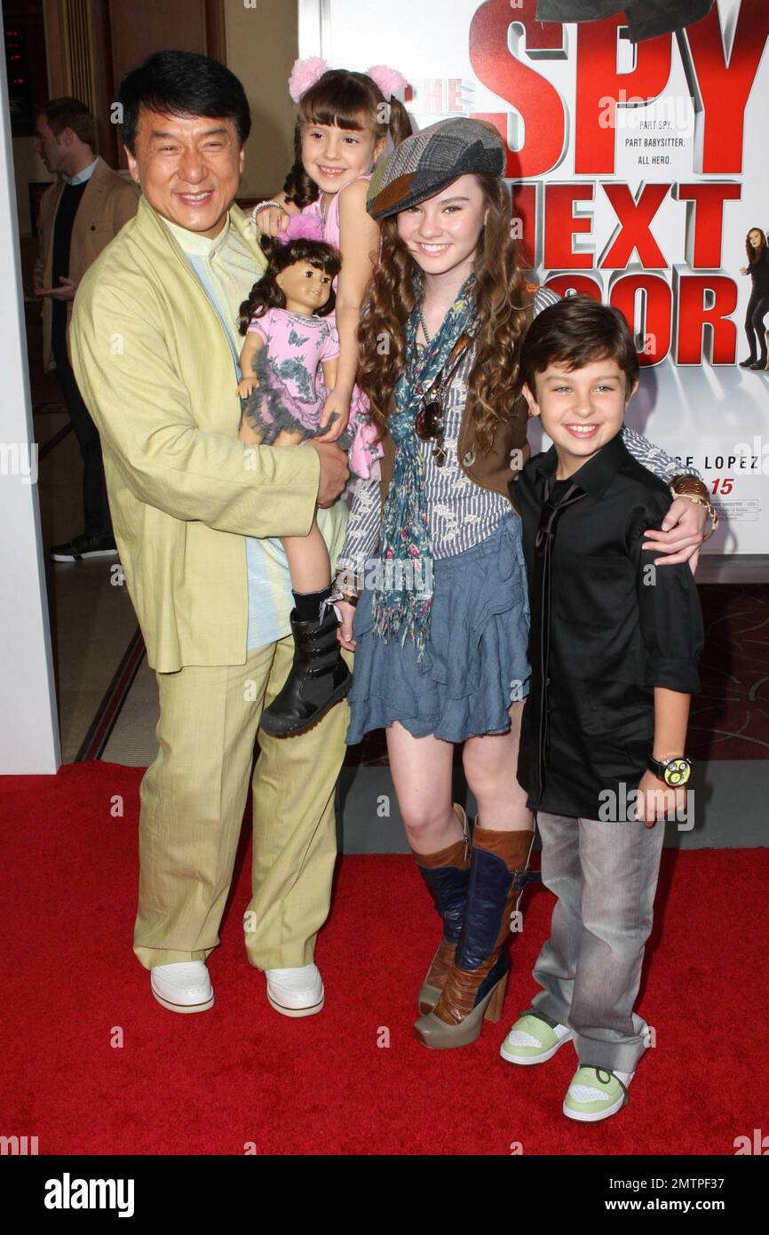 Jackie Chan, Alina Foley, Will Shady, and Madeline Carroll at the world ...