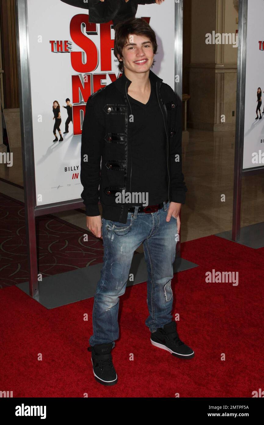 Greg Sulkin at the world premiere of "The Spy Next Door" at The Grove ...