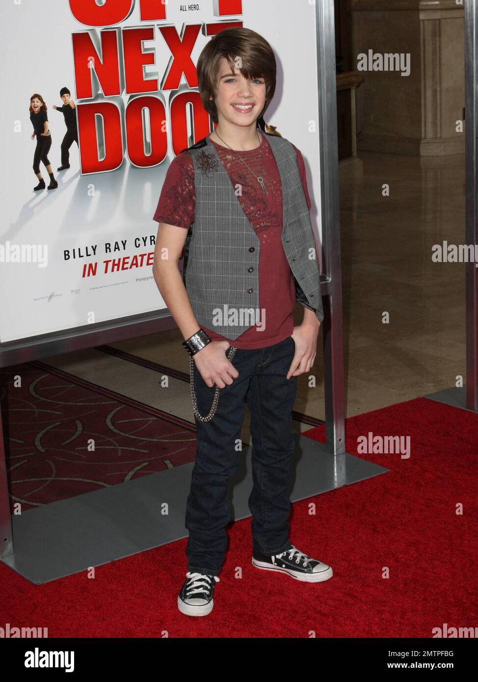Brandon Tyler at the world premiere of "The Spy Next Door" at The Grove ...