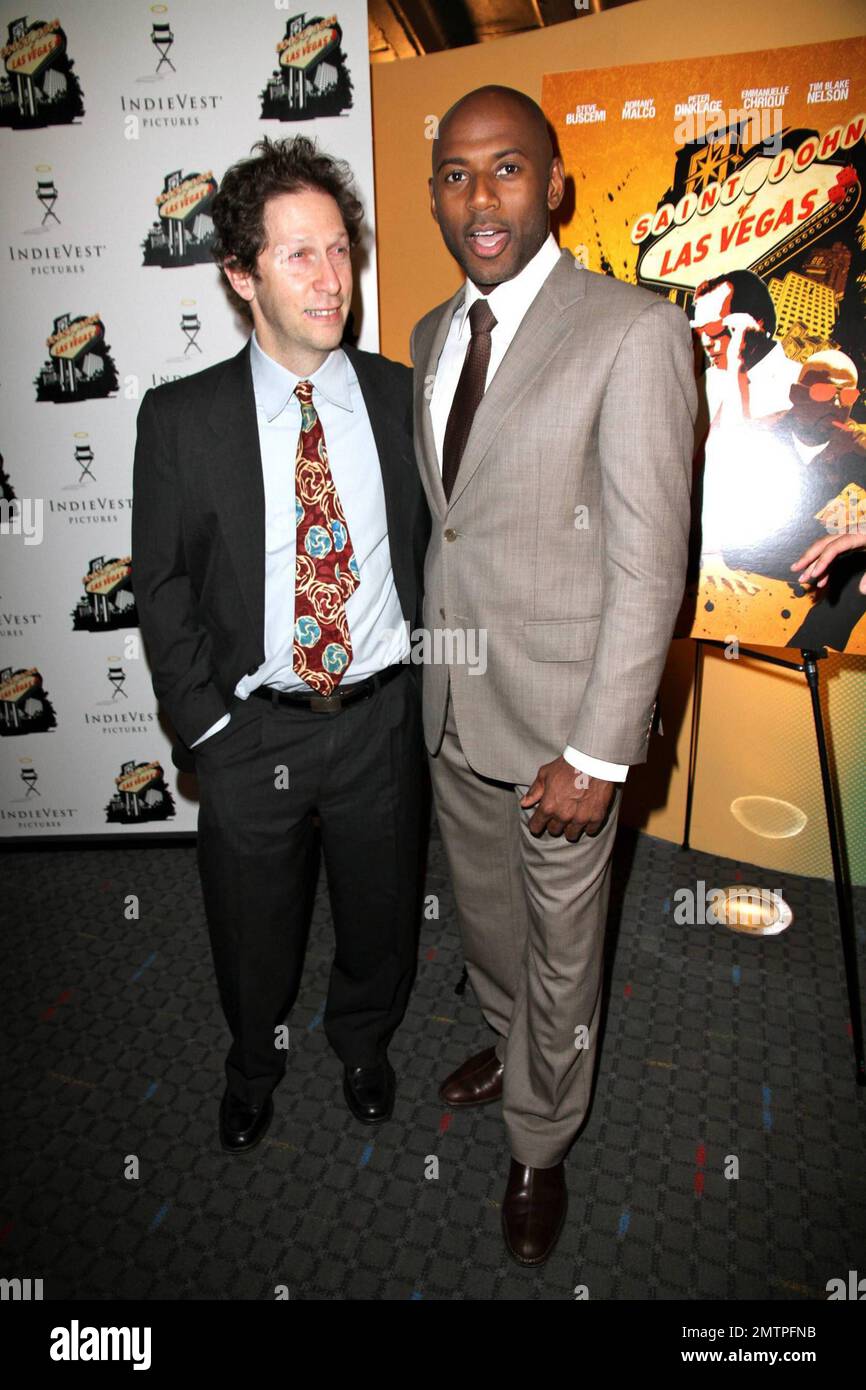 Tim Blake Nelson and Romany Malco attend the "Saint John Of Las Vegas ...