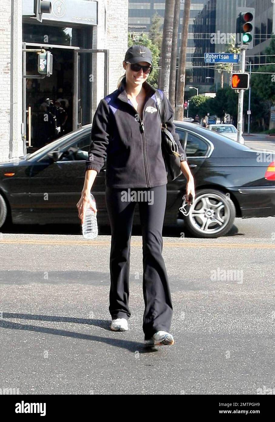 Model and former WCW pro wrestler Stacy Keibler smiles for the cameras ...