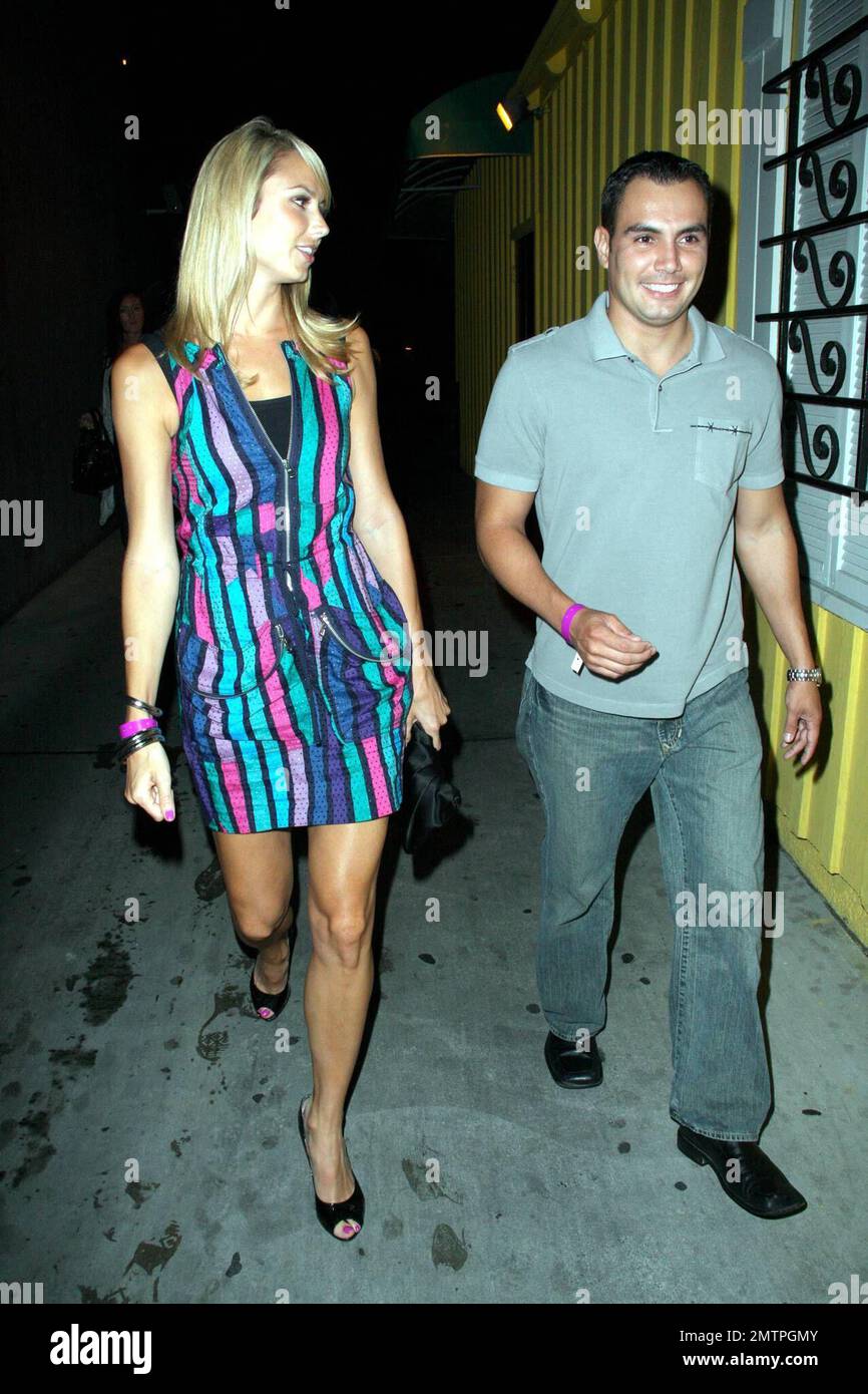 Actress and former professional wrestler Stacy Keibler leaves the ...