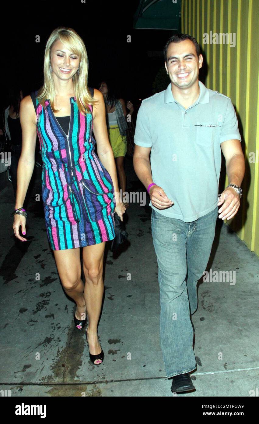 Actress and former professional wrestler Stacy Keibler leaves the ...