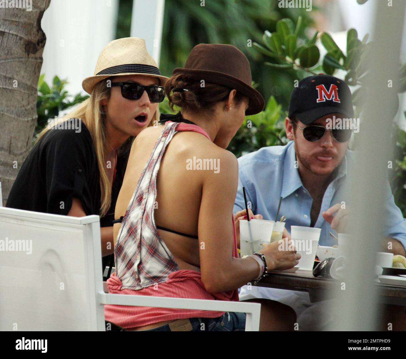 Stacy Keibler Flaunts Her Perfect Figure In A Tiny Hot Pink Bikini Beachside At Her Luxury Hotel