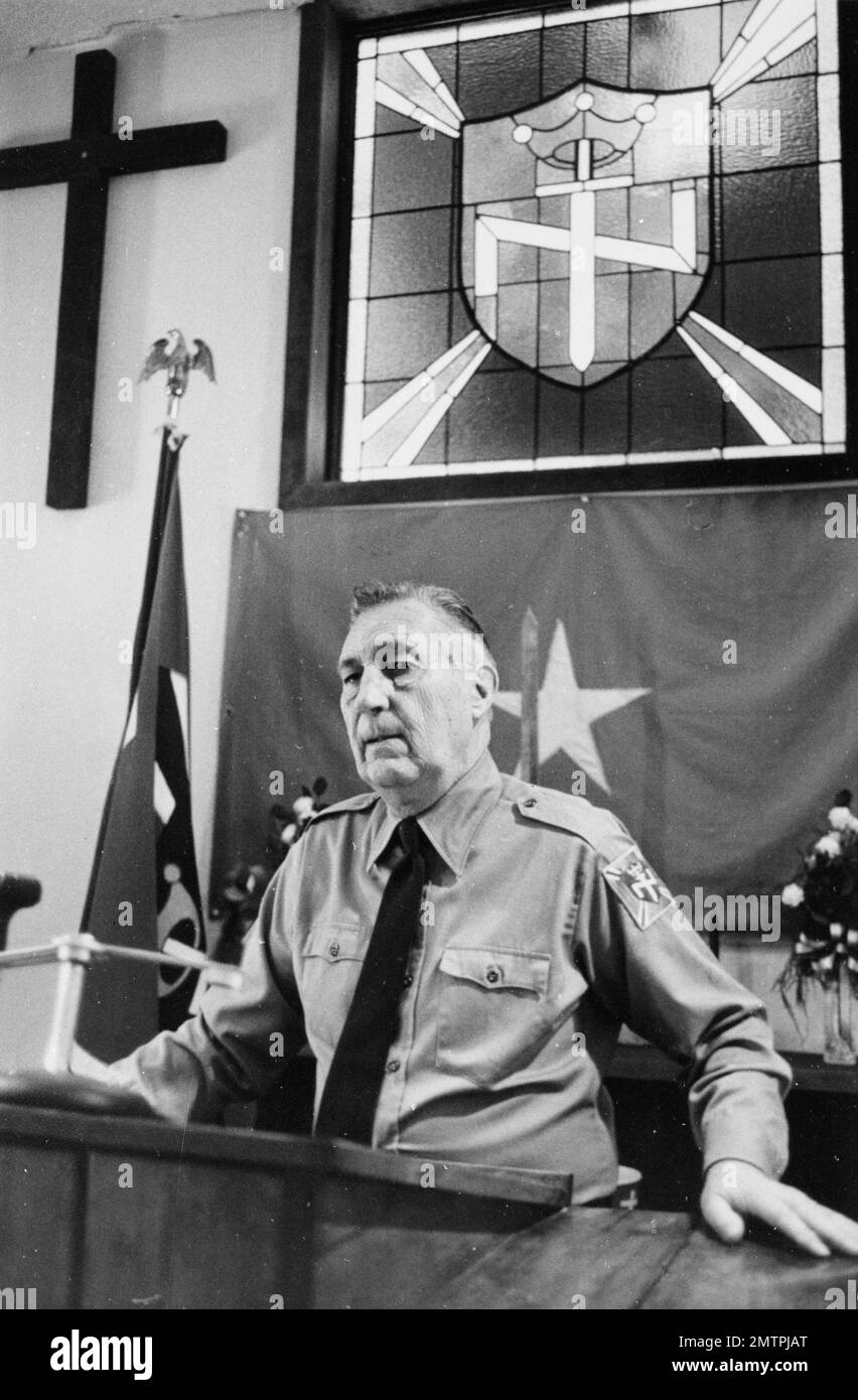 Neo-Nazi Richard Butler, founder of the white supremacist group Aryan ...