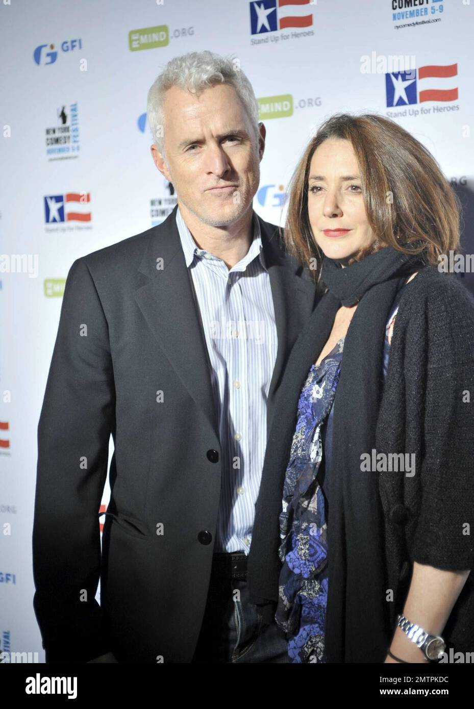 John Slattery (Mad Men) and wife Talia Balsam Attend New York Comedy ...