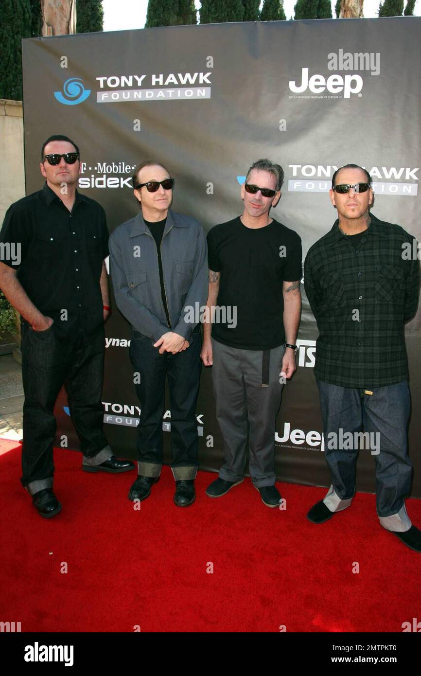 The band Social Distortion attends the Stand Up for Skateparks Benefit ...