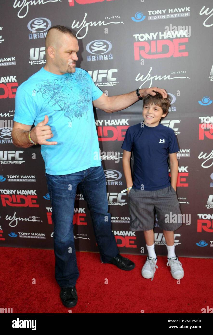 Chuck and Cade Liddell at Stand Up For Skateparks at the Wynn Hotel in ...