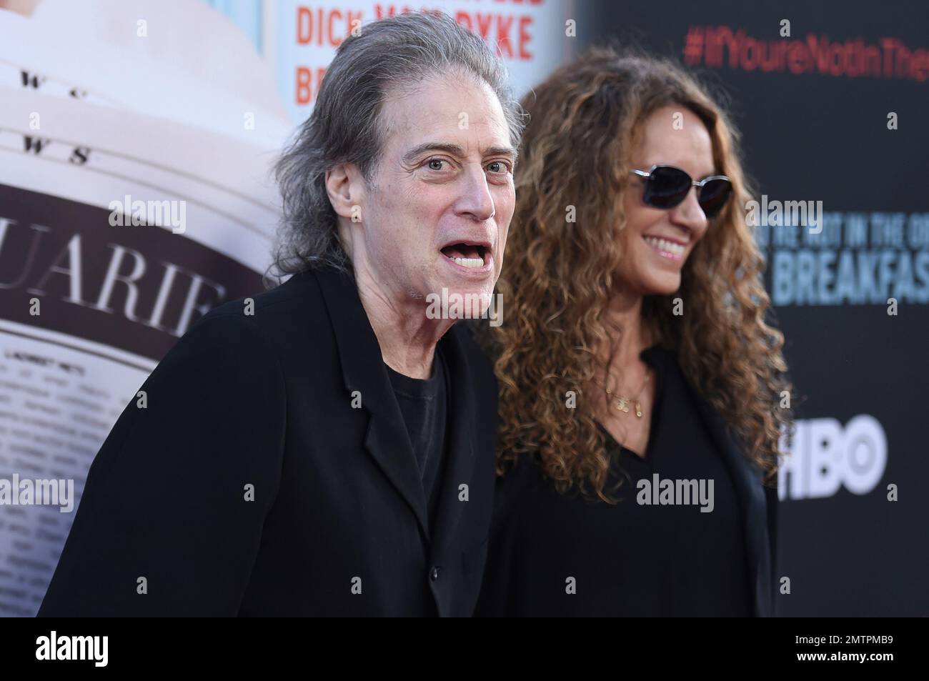 Richard Lewis, left, and Joyce Lapinsky attend the LA Premiere of "If ...