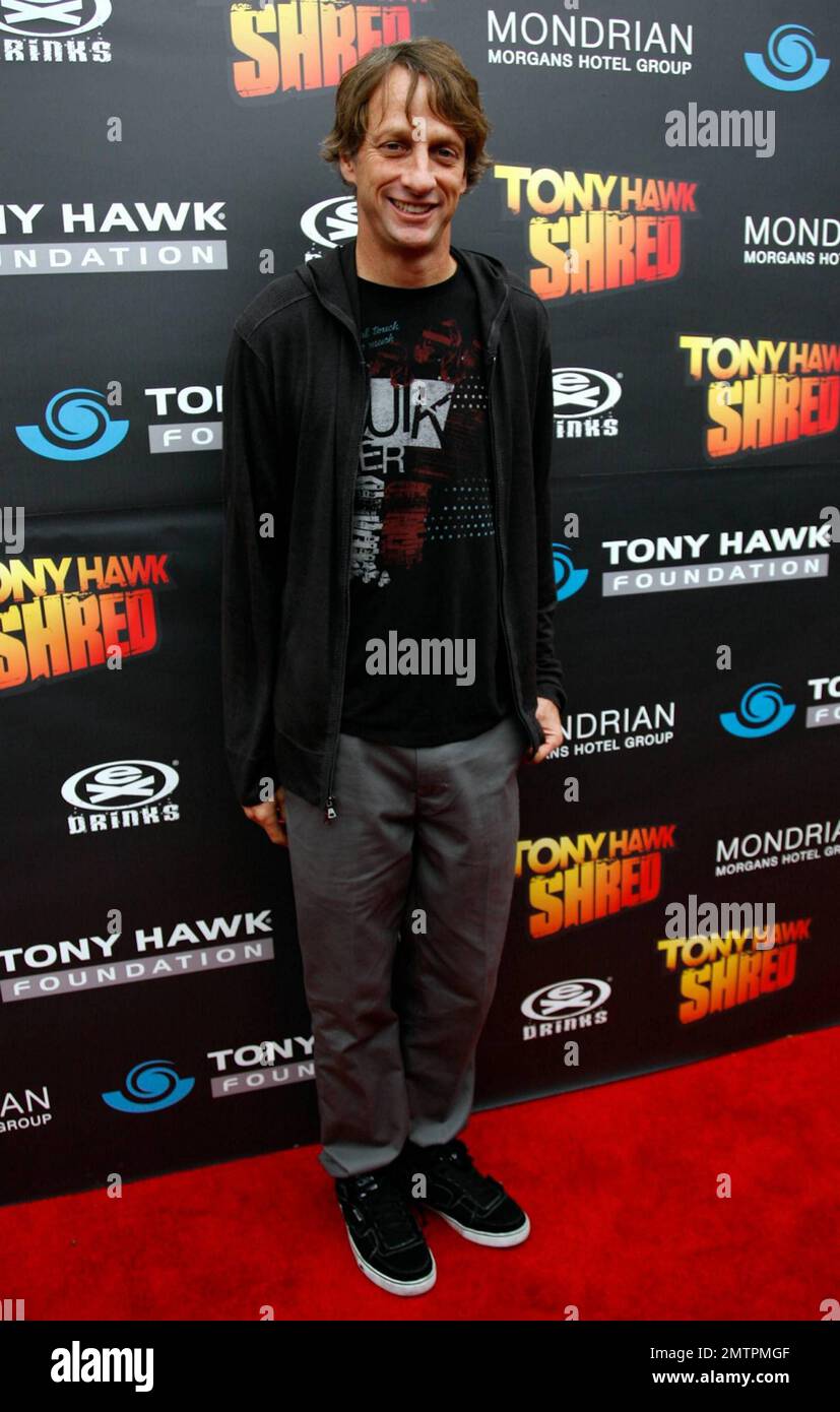Tony Hawk at the Tony Hawk: Shred Presents Stand Up for Skateparks ...