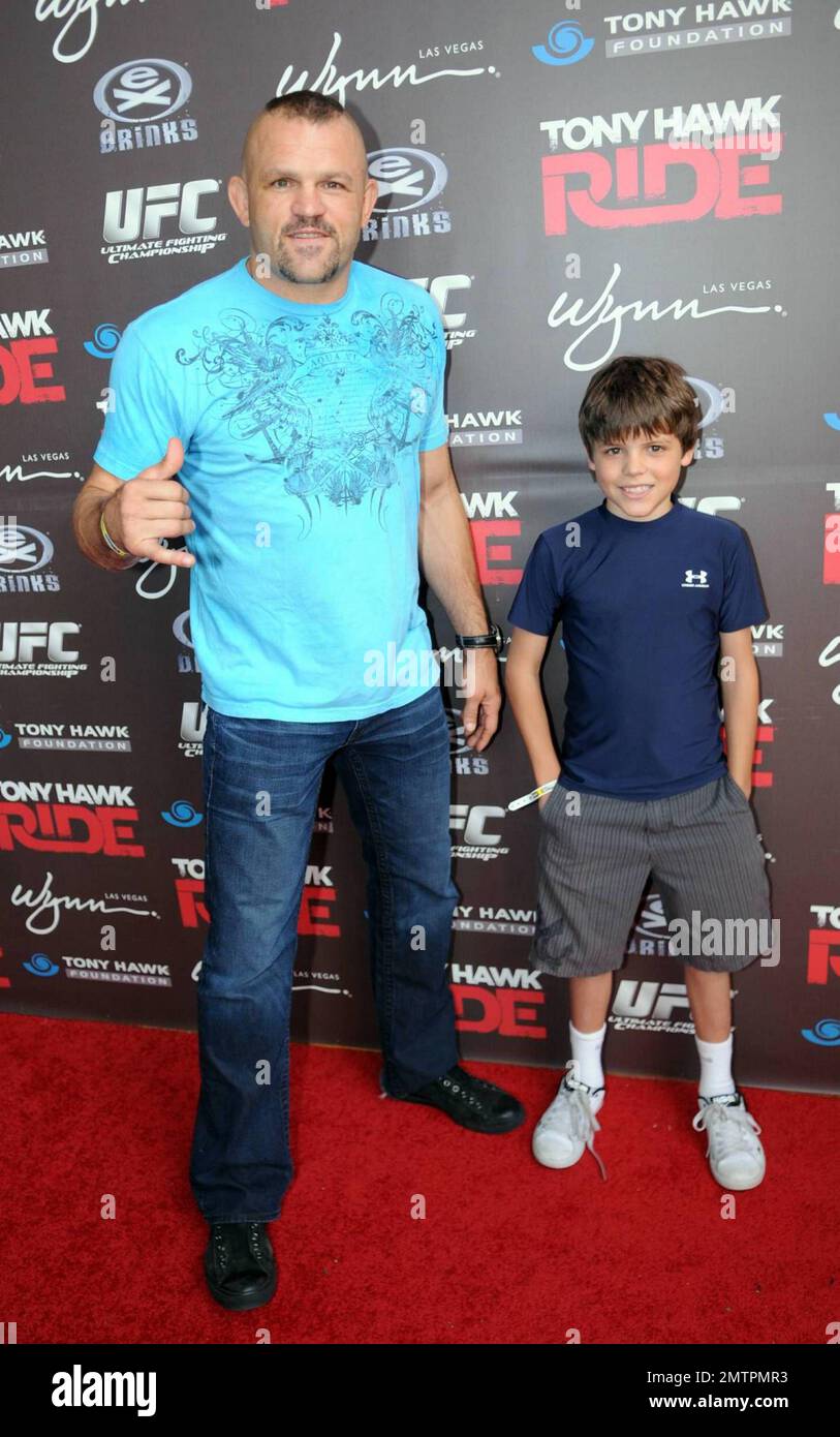 - Chuck and Cade Liddell at Stand Up For Skateparks at the Wynn Hotel ...