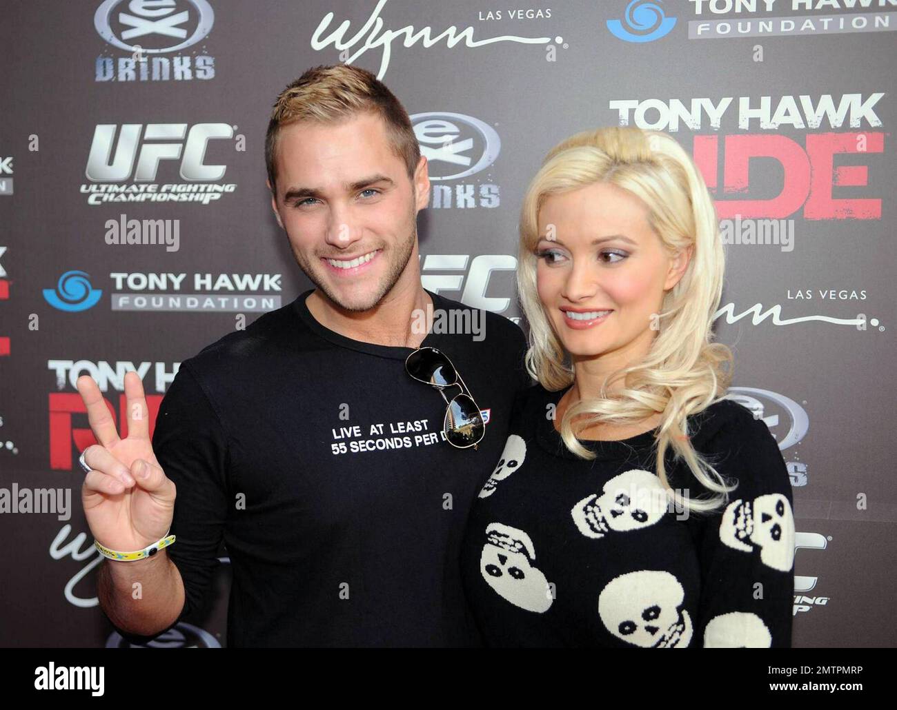 Holly Madison and John Strickland at Stand Up For Skateparks at the Wynn Hotel in Las Vegas, NV ...