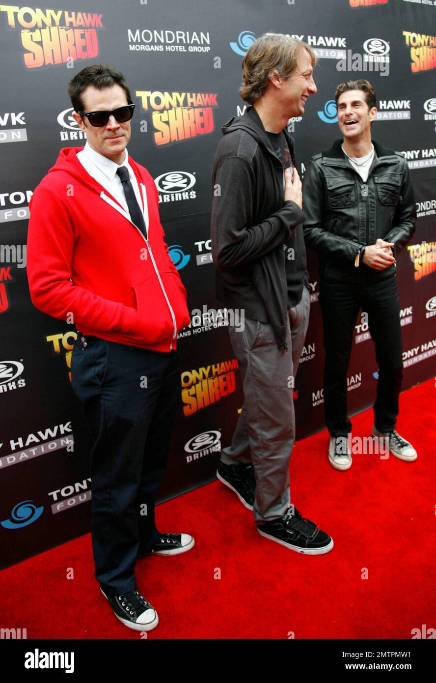Johnny Knoxville, Tony Hawk and Perry Farrell at the Tony Hawk: Shred ...