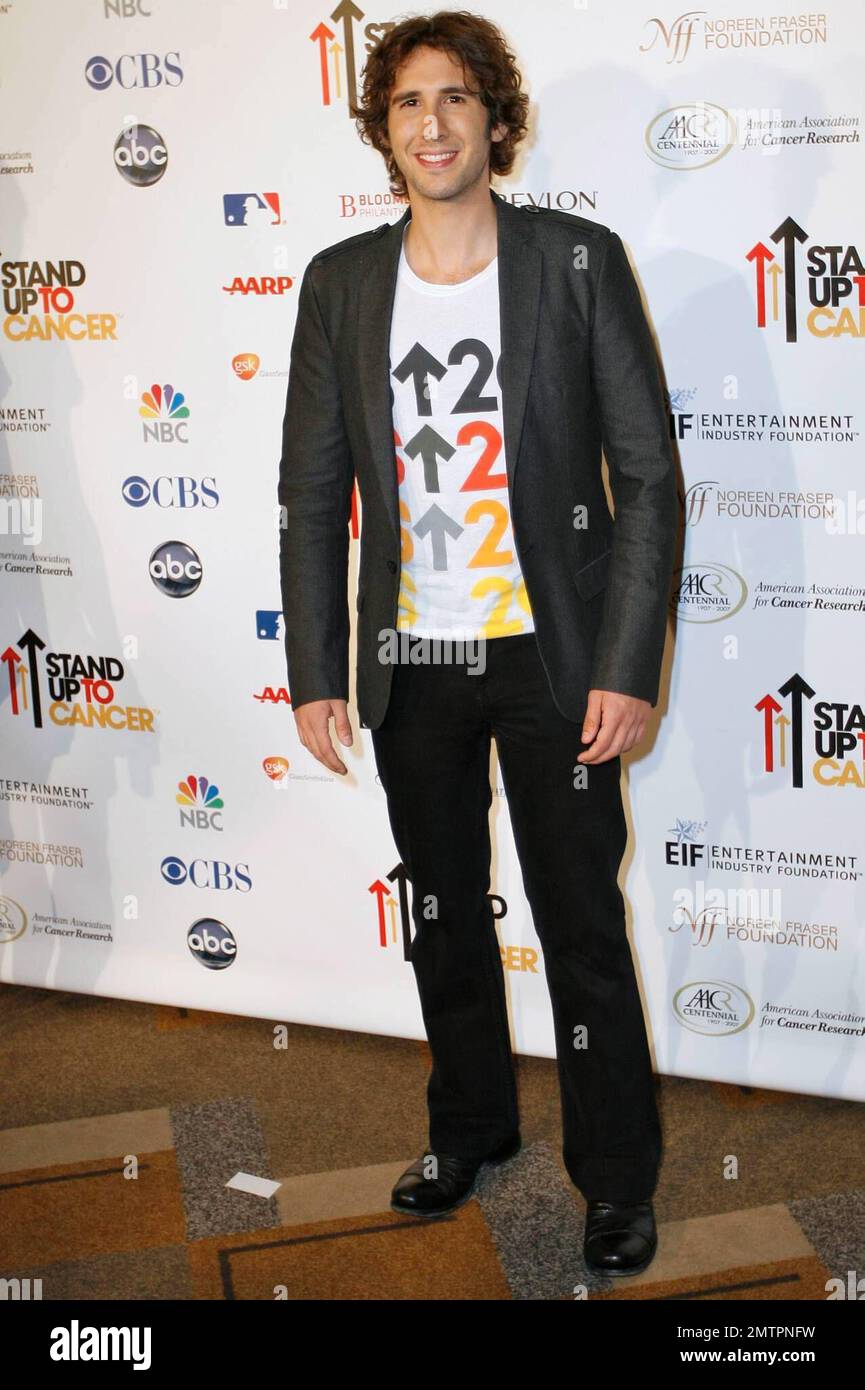 Josh Groban at the Stand Up to Cancer Telethon inside the Kodak Theatre ...