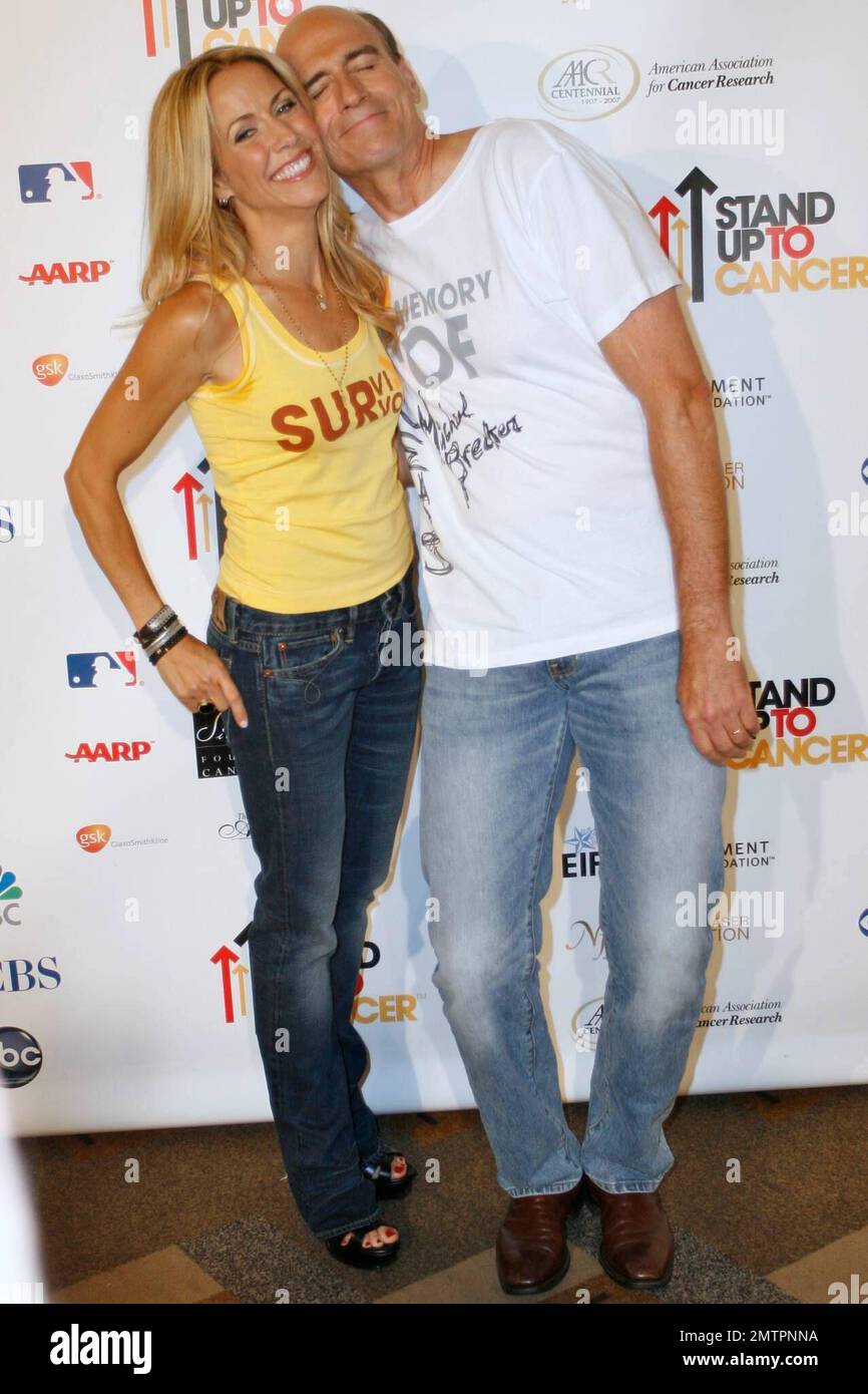 Sheryl Crow and James Taylor at the Stand Up to Cancer Telethon inside ...