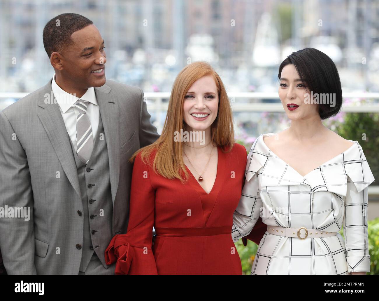 Jury members from left, Will Smith, Jessica Chastain and Fan Bingbing ...