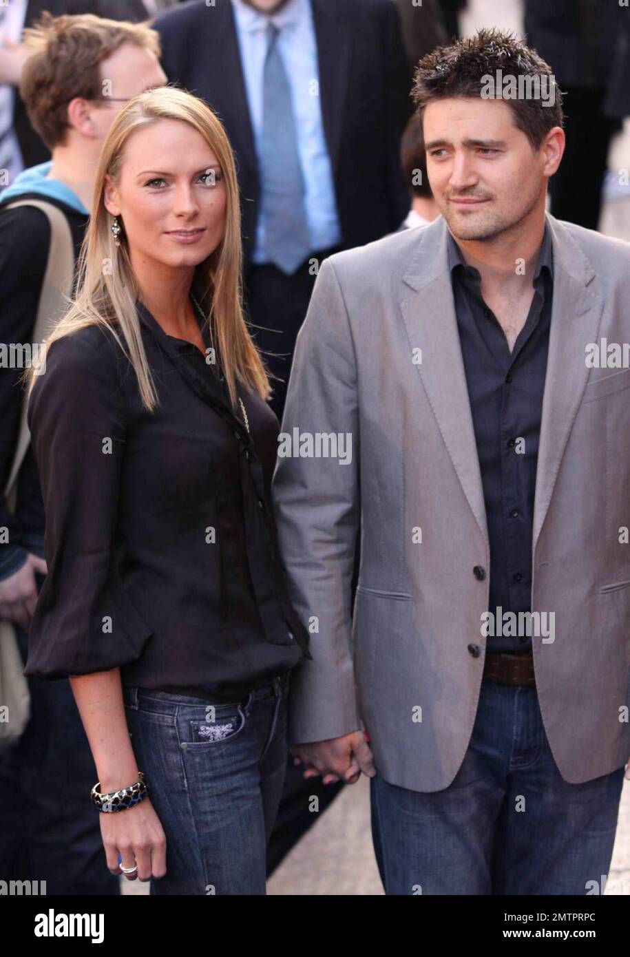 Thom Chambers and wife Clare Harding at the Star Trek premiere in Lonon ...
