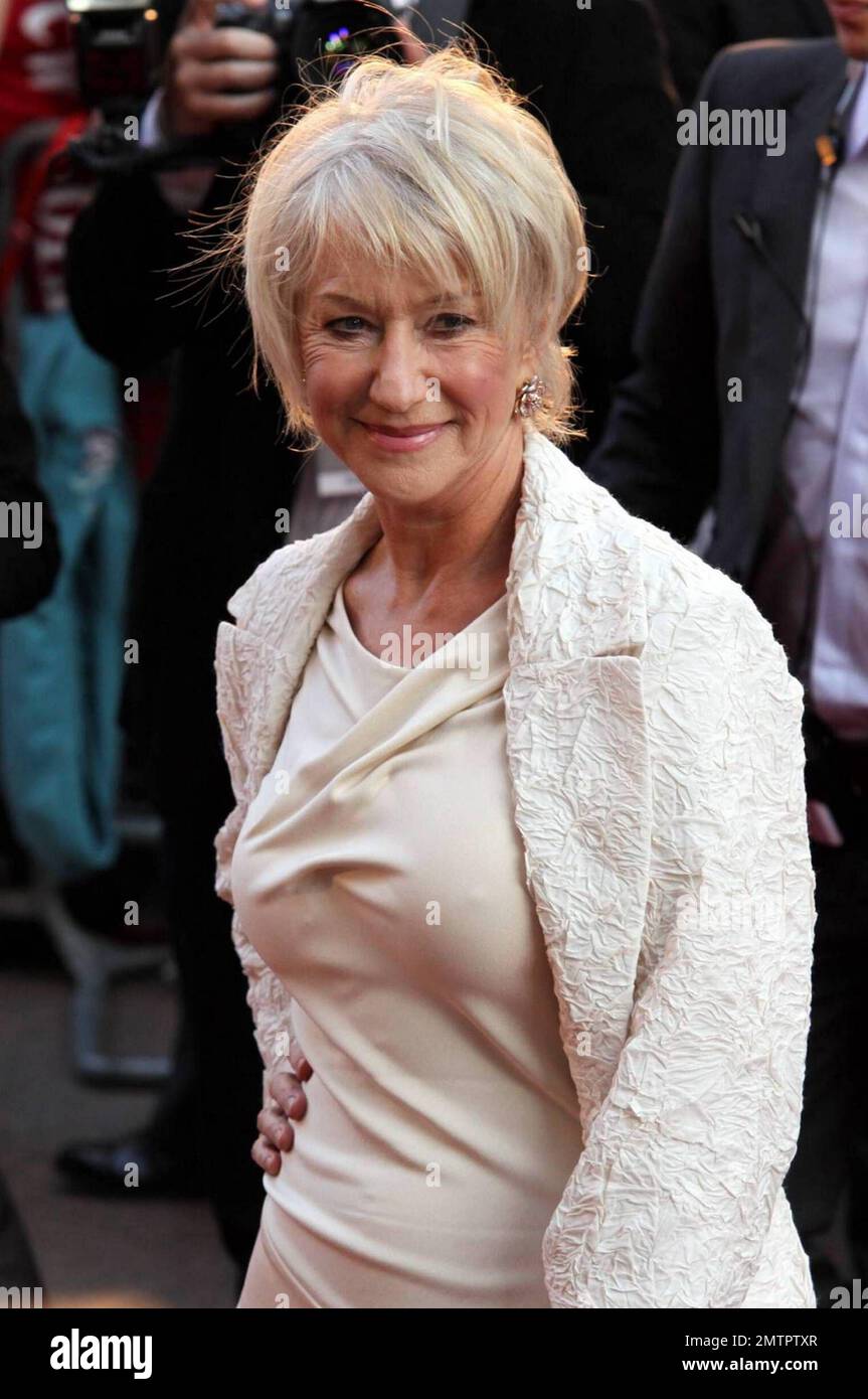 Helen Mirren on the red carpet at the London Premiere of State of Play, London, UK, 04/21/09 ...
