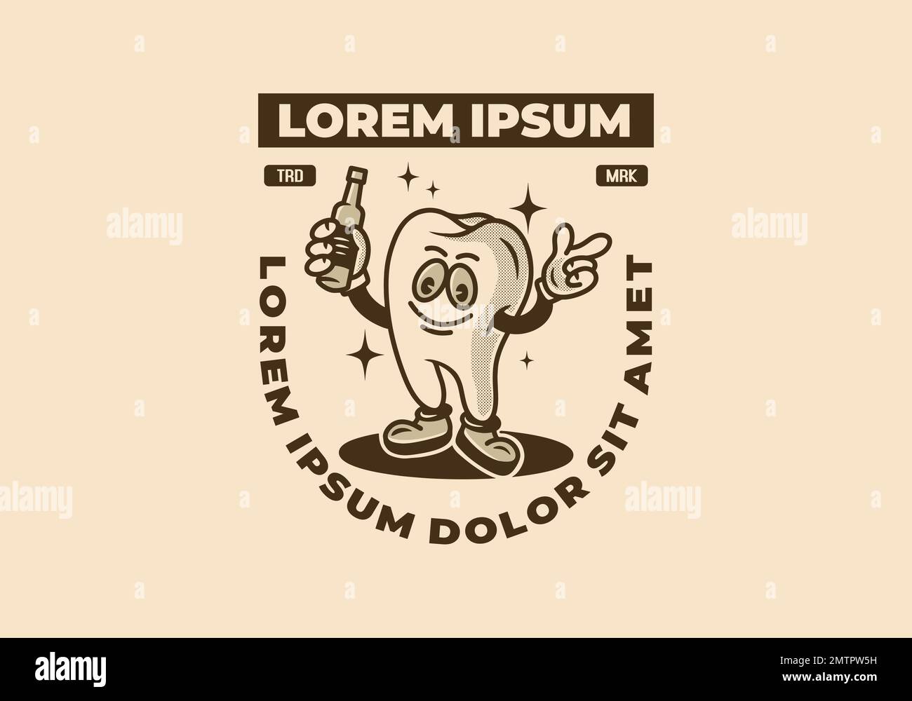 Strong tooth cartoon illustration hi-res stock photography and images ...