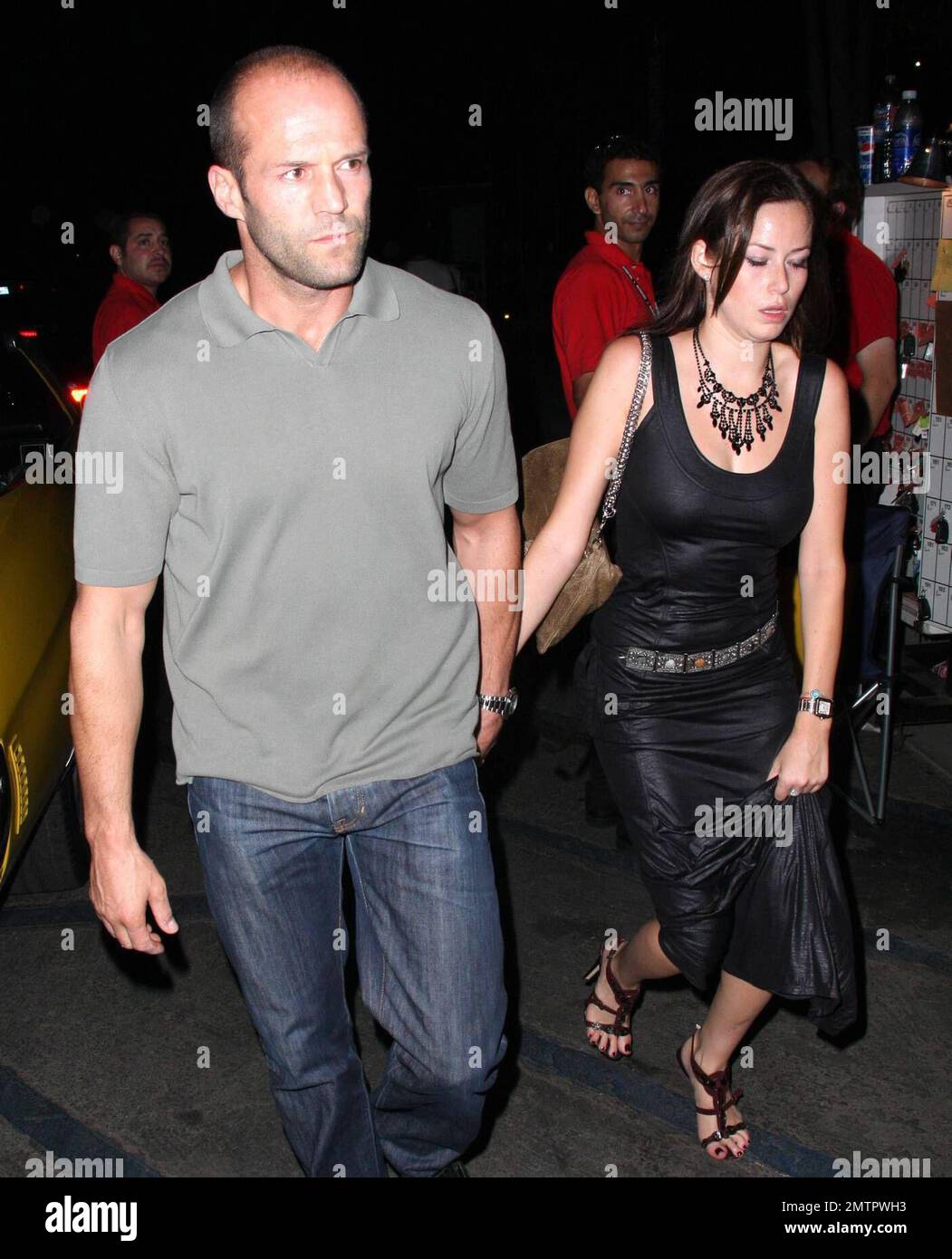 Even with a brunette bombshell on his arm Hollywood tough guy Jason ...