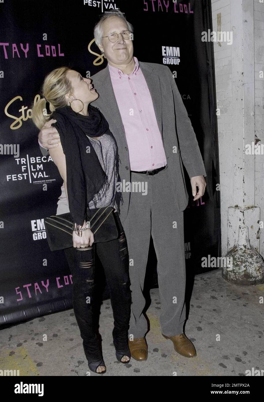 Hilary Duff and Chevy Chase attend the after-party for the premiere of ...