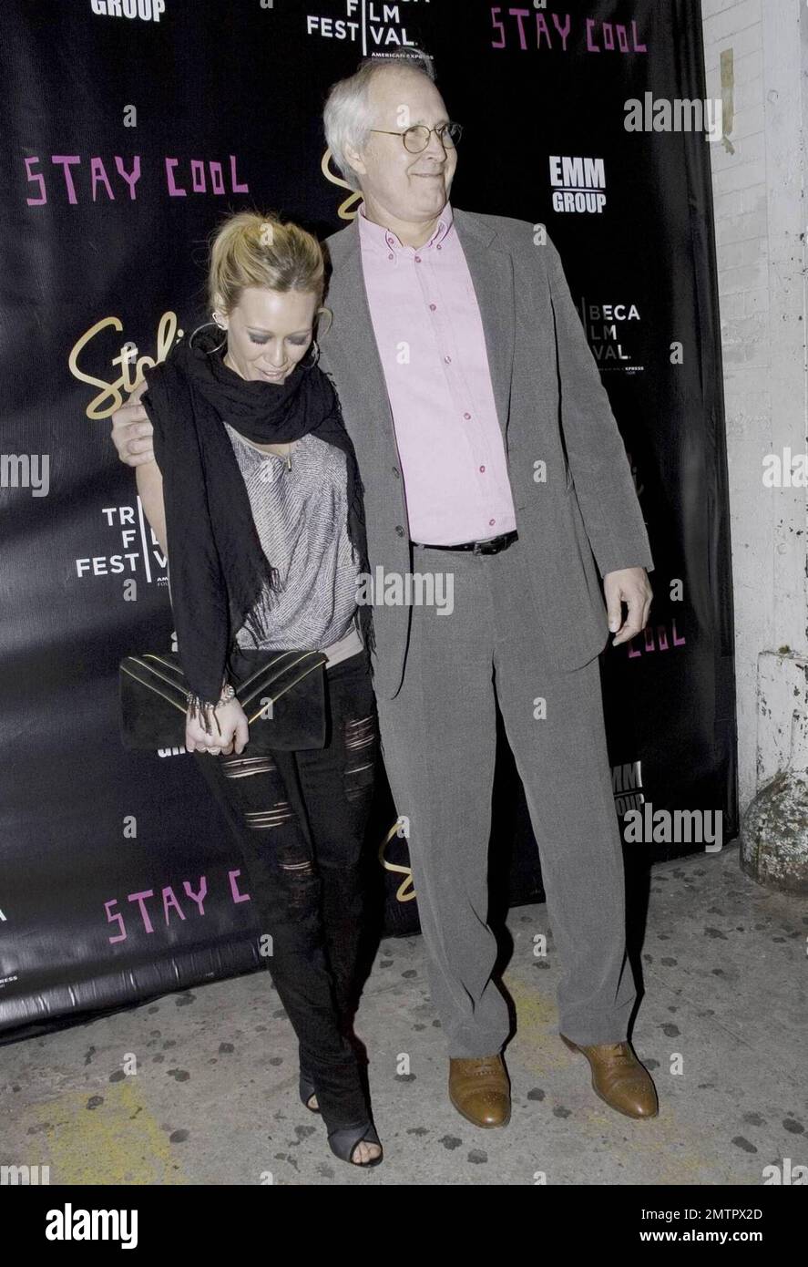 Hilary Duff and Chevy Chase attend the after-party for the premiere of ...