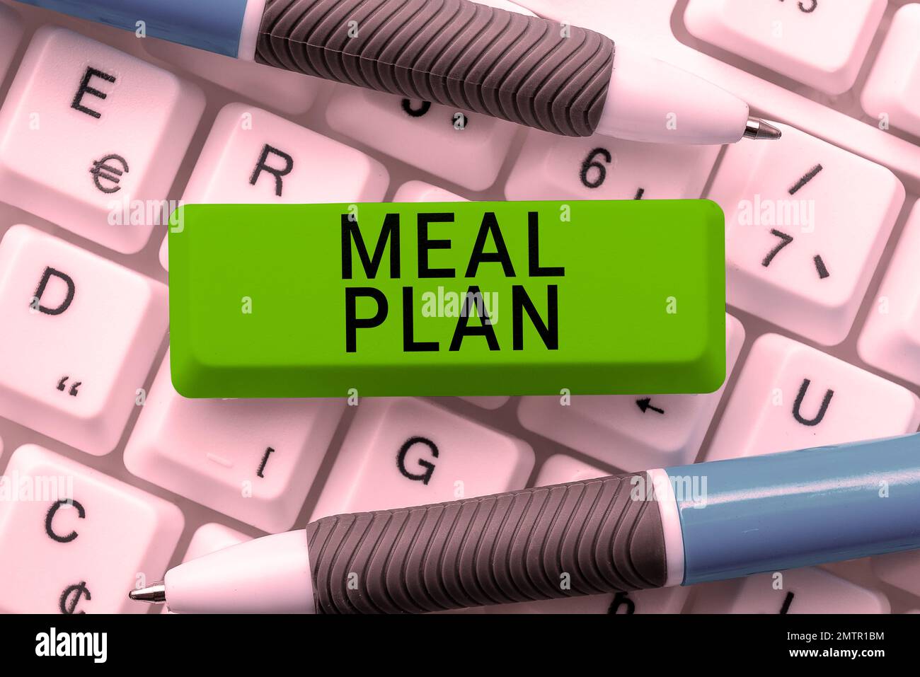 Sign displaying Meal Plan. Internet Concept arrangement scheme of what ...