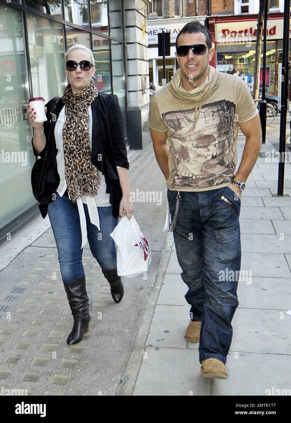 Lee Latchford-Evans and Claire Richards members of the British pop ...