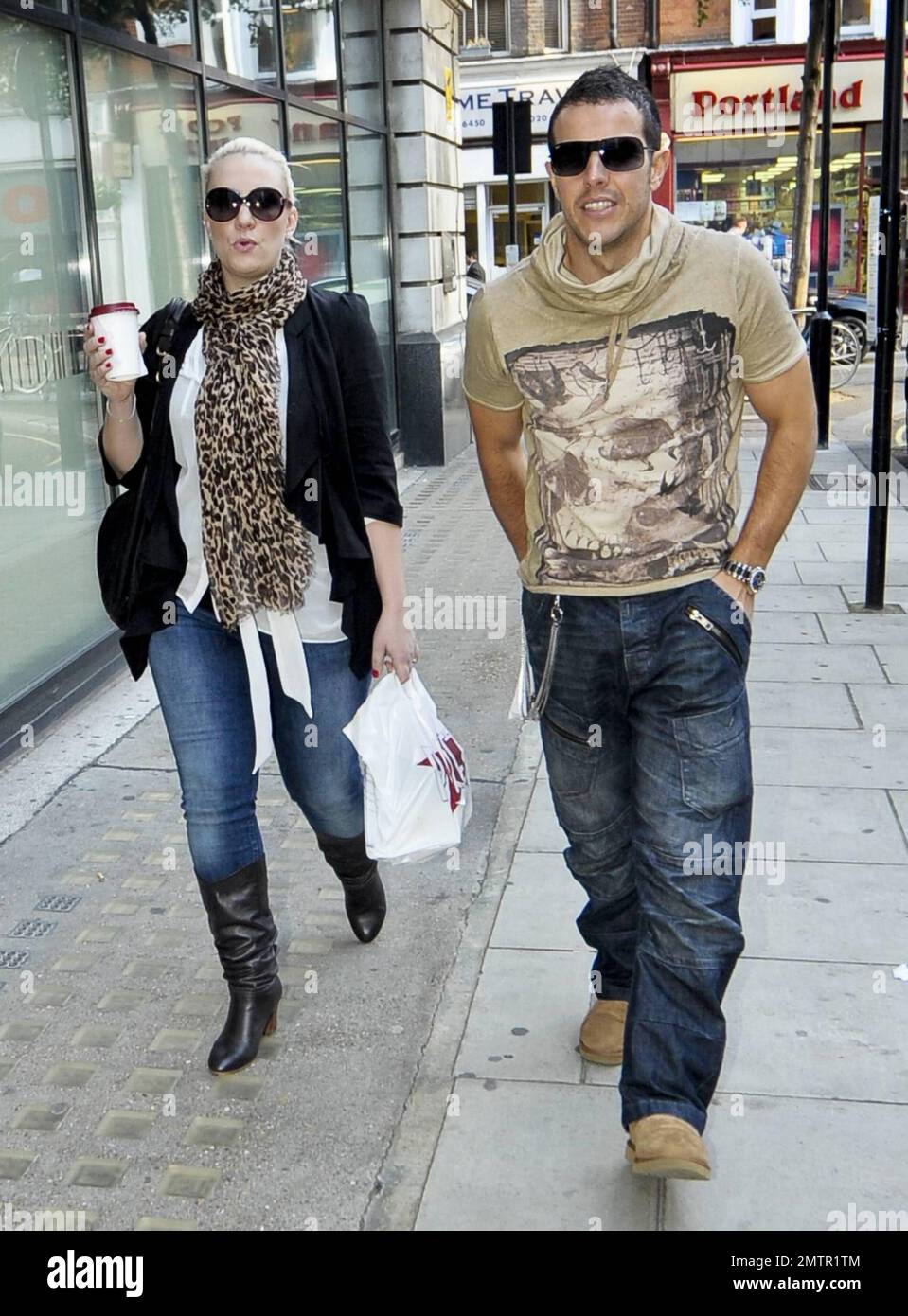 Lee Latchford-Evans and Claire Richards members of the British pop ...