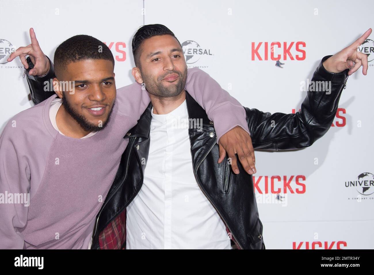 Christopher Jordan Wallace, left and Director Justin Tipping pose for ...