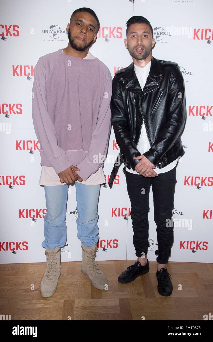 Christopher Jordan Wallace, left and Director Justin Tipping pose for ...
