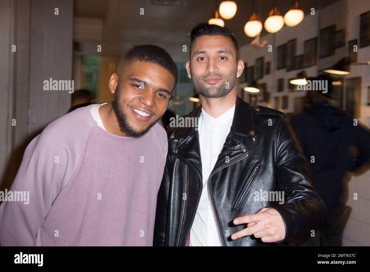 Christopher Jordan Wallace, left and Director Justin Tipping pose for ...
