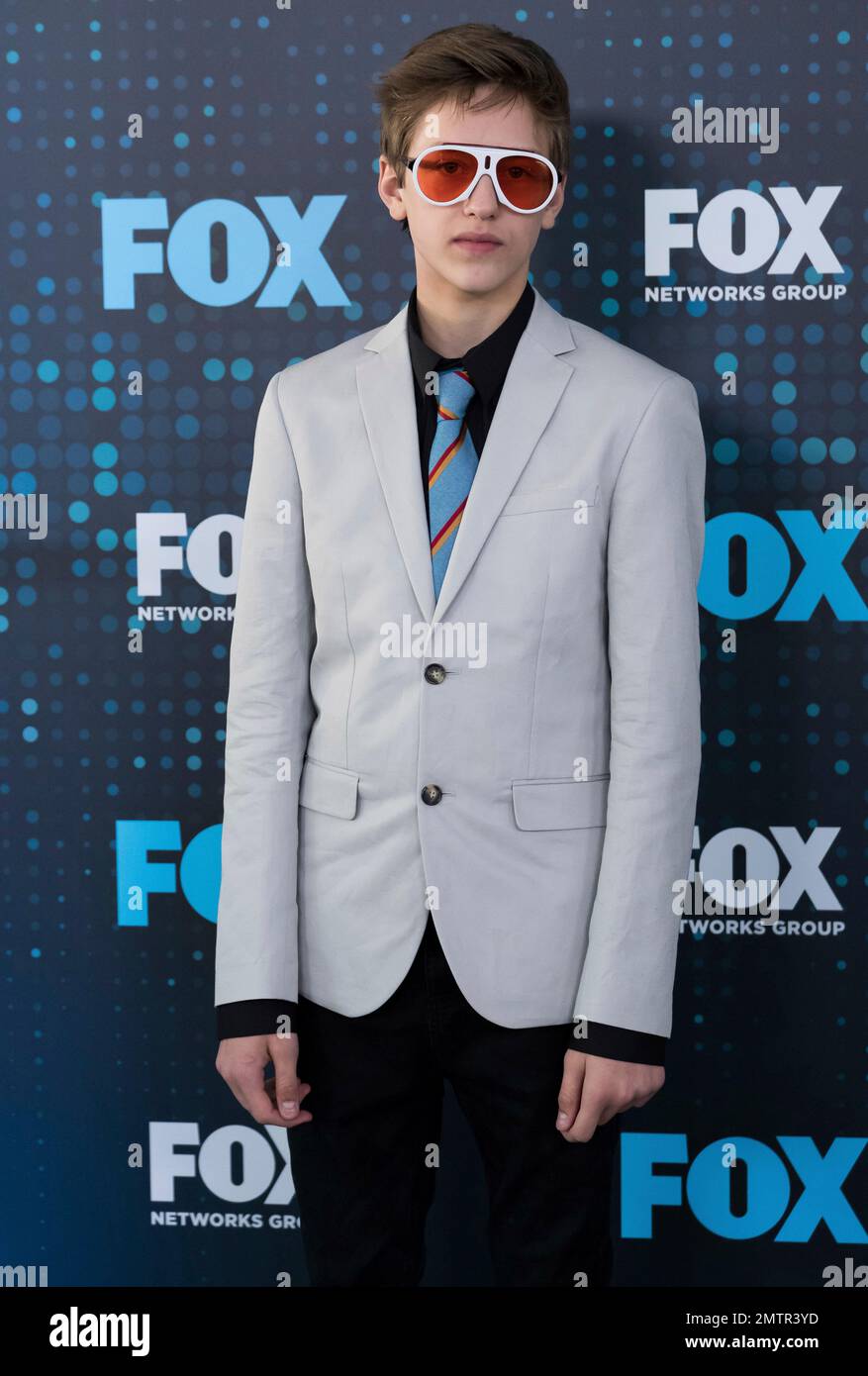 Percy Hynes White attends the FOX Network Group 2017 Upfront post-party ...