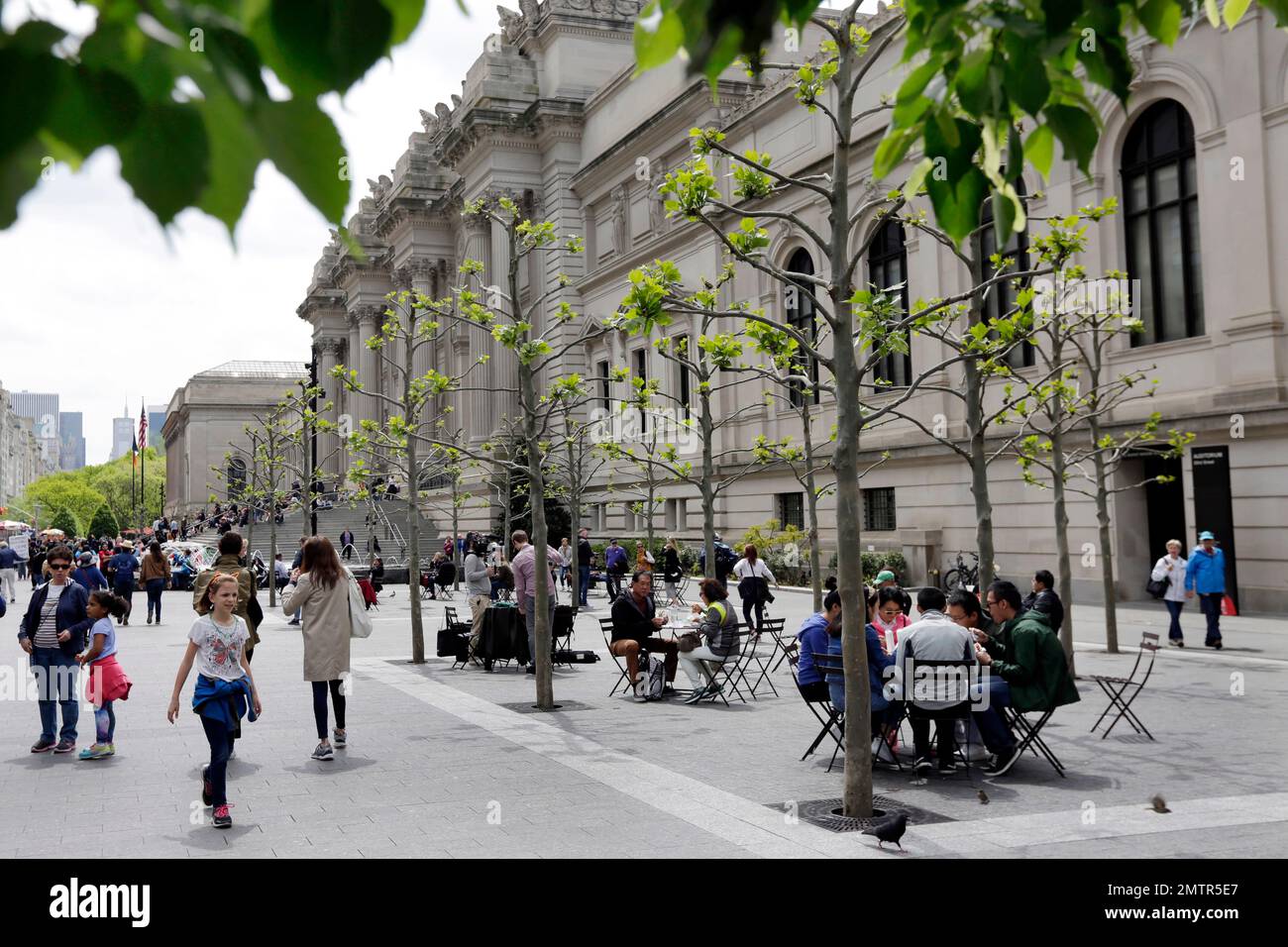 Trees sprout new leaves outside the Metropolitan Museum of Art, in New ...