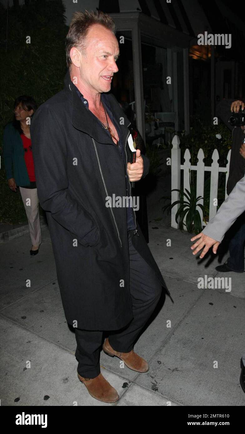 Legendary musician Sting leaves the restaurat Koi in Los Angeles, CA. 4 ... Legendary musician Sting leaves the restaurat Koi in Los Angeles, CA. 4 ...