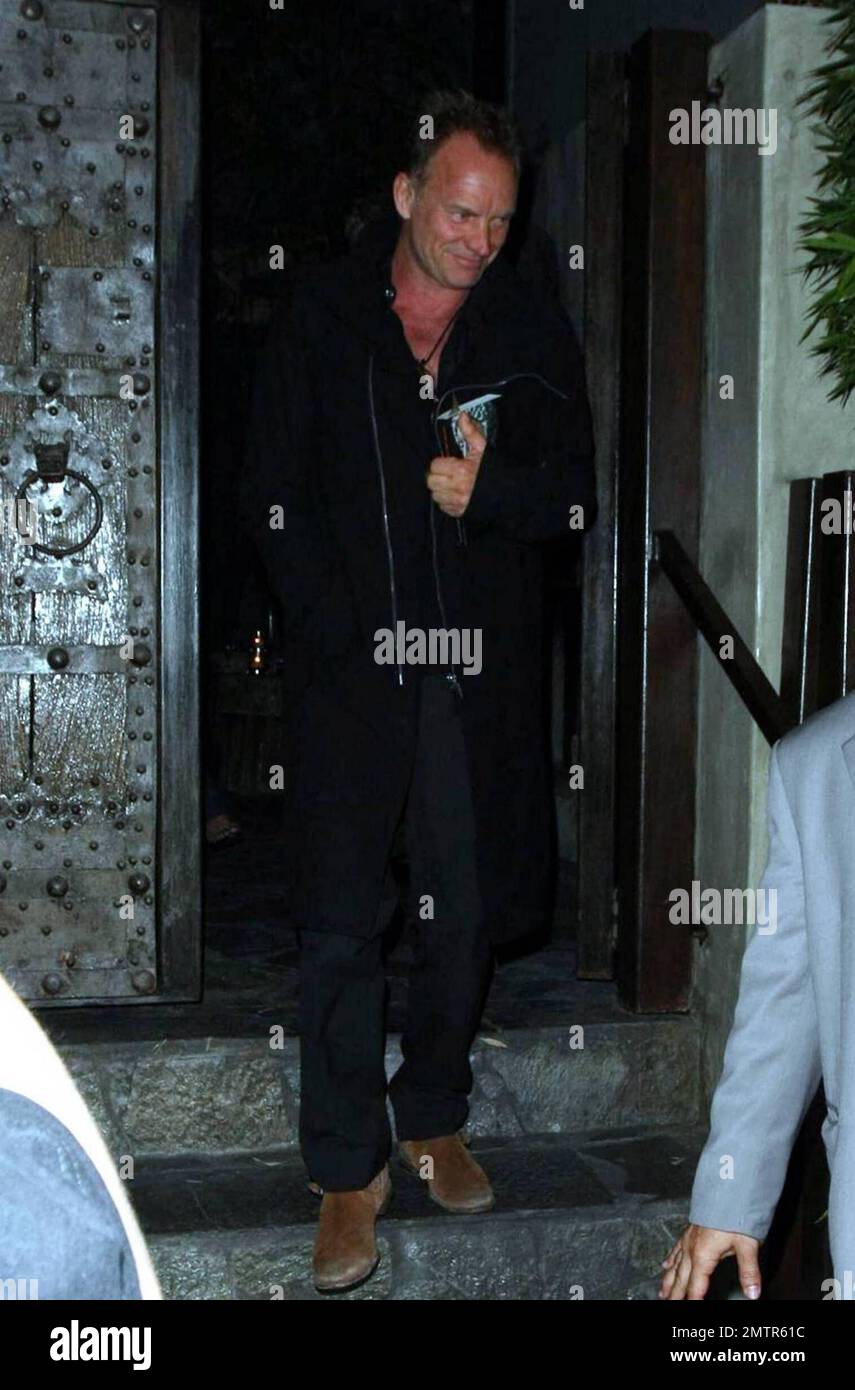 Legendary musician Sting leaves the restaurat Koi in Los Angeles, CA. 4 ... Legendary musician Sting leaves the restaurat Koi in Los Angeles, CA. 4 ...