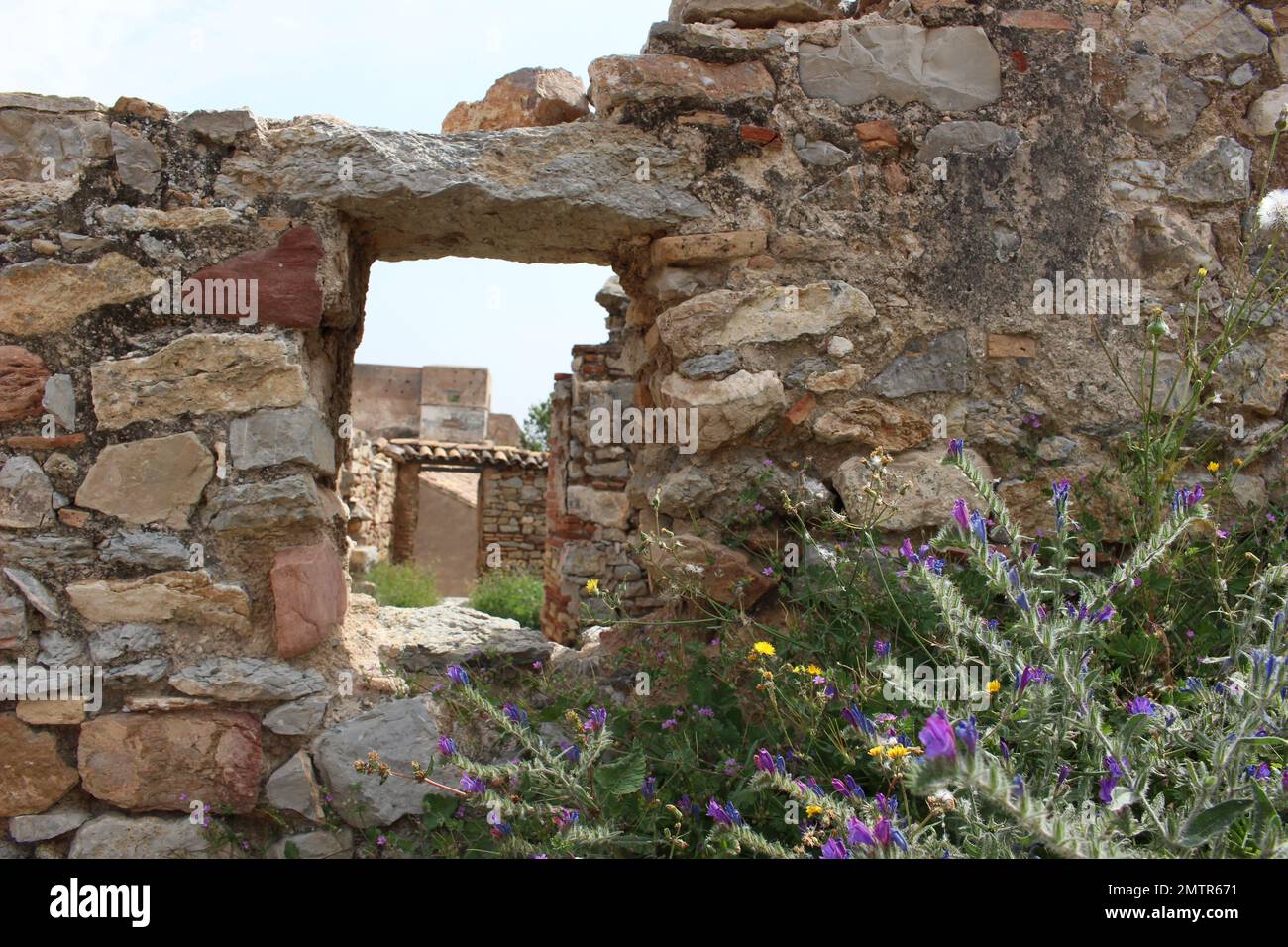 This April 25, 2017 photo shows the ruins of Sagunto Castle in Sagunto ...