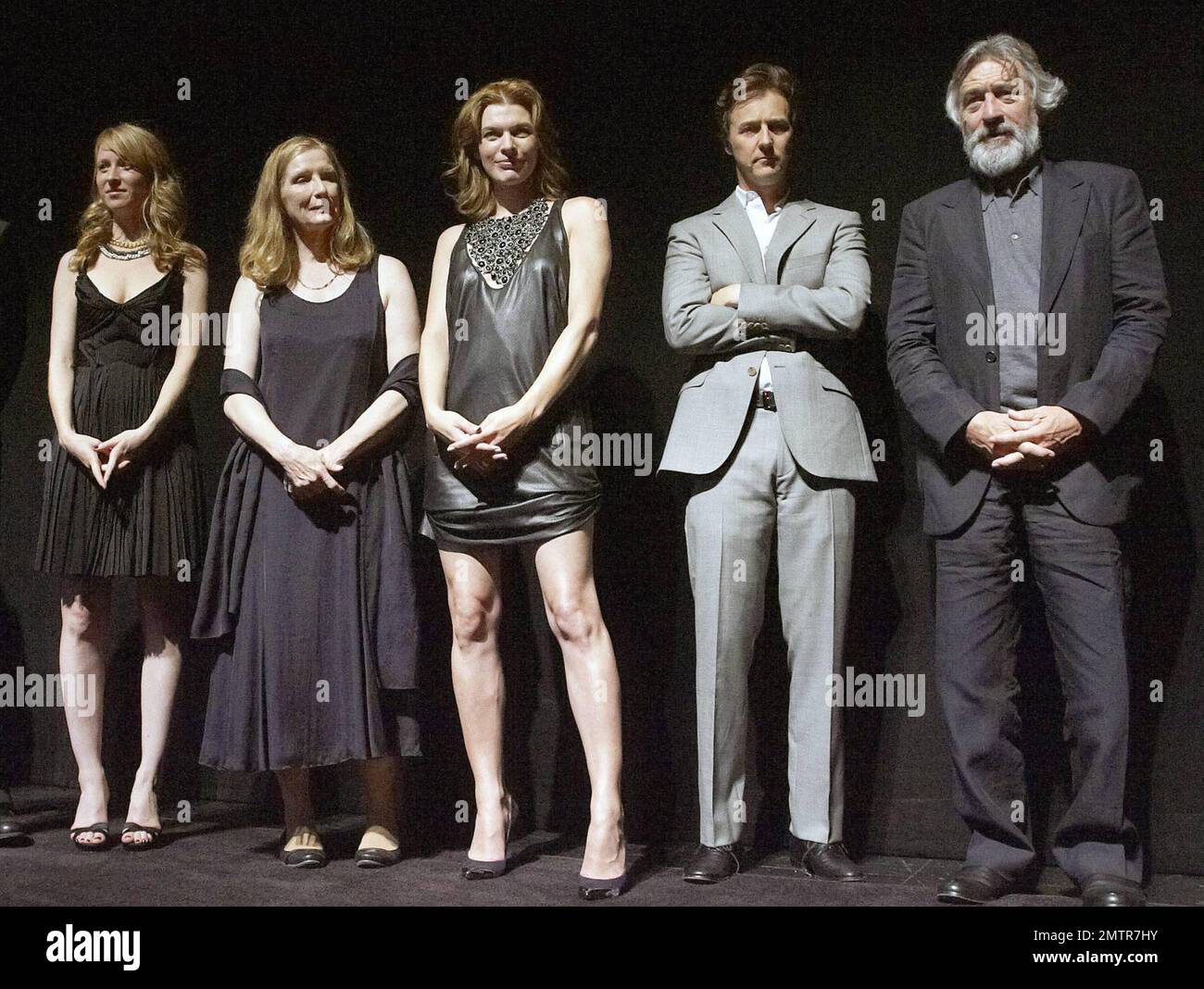 Actors Pepper Binkley, Frances Conroy, Milla Jovovich, Edward Norton ...