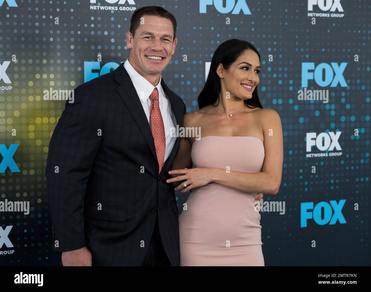 John Cena and Nikki Bella attend the FOX Network Group 2017 Upfront ...