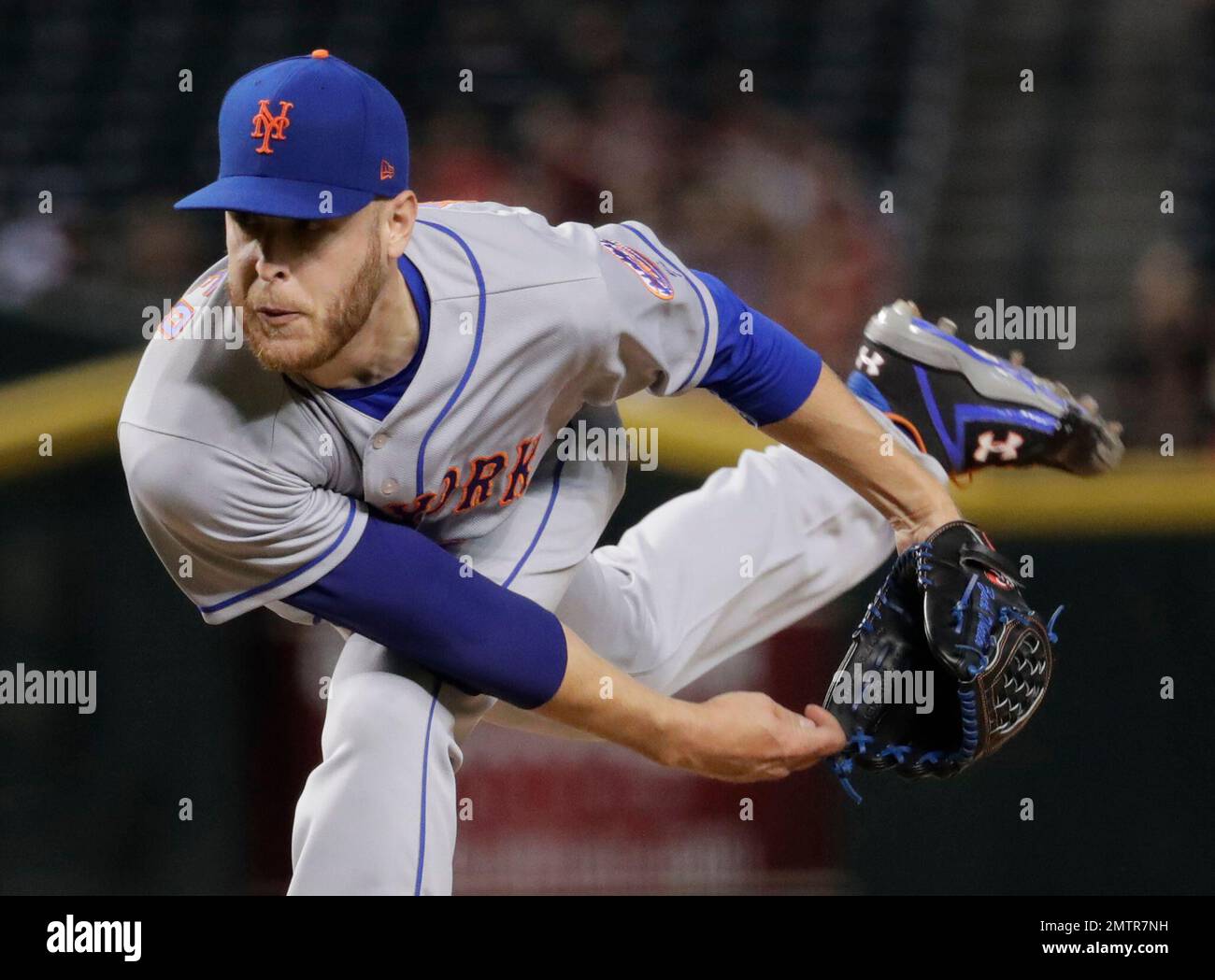 New York Mets starting pitcher Zack Wheeler throws against the Arizona ...