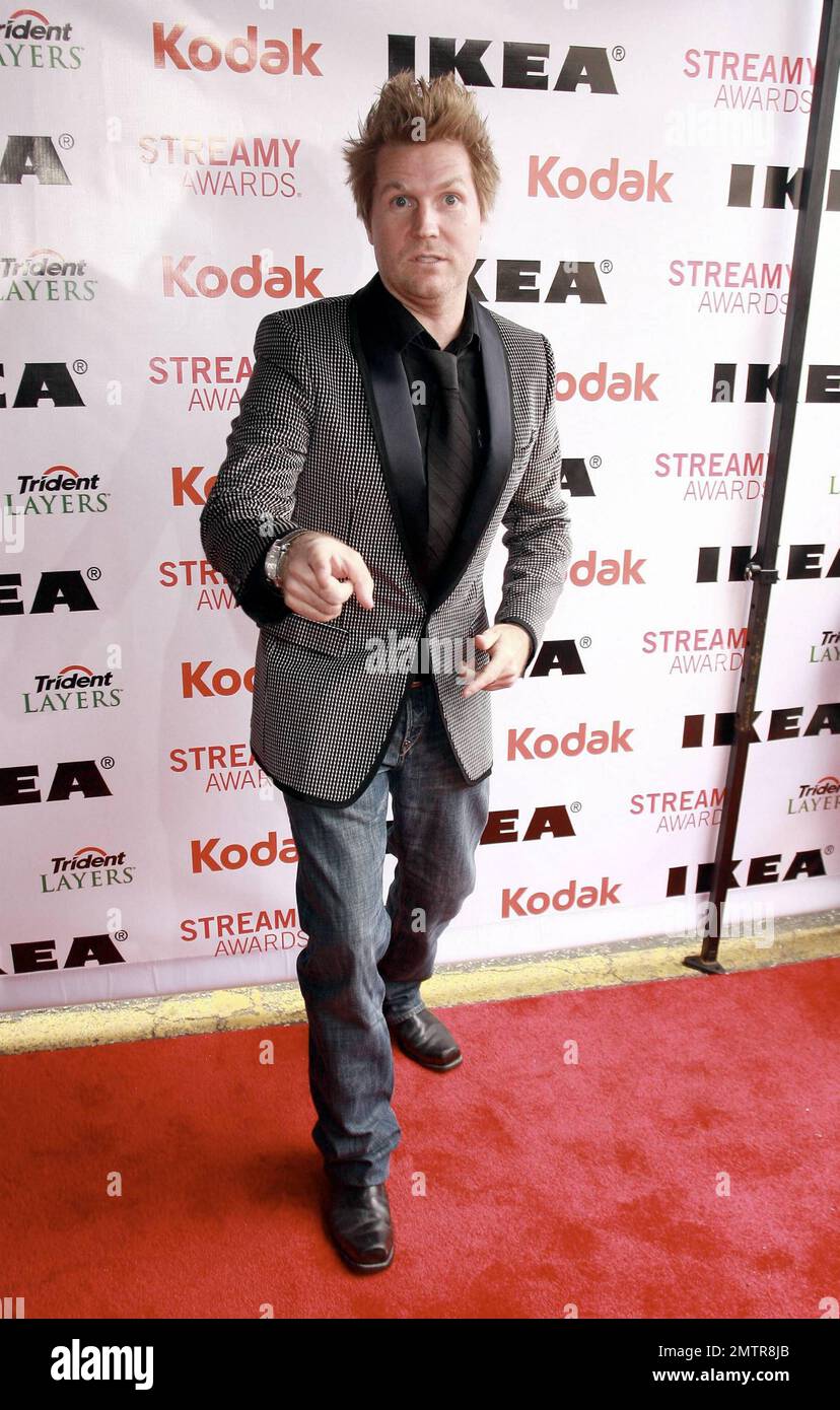 Alex Albrecht of "Diggnation" at the 2nd Annual Streamy Awards at the Orpheum Theatre in ...