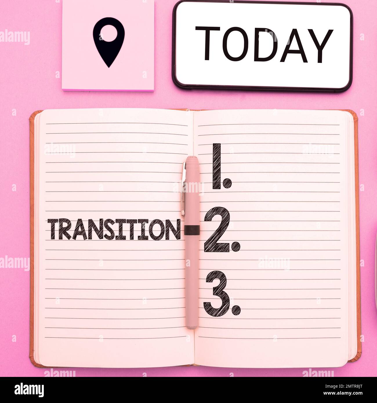 Writing displaying text Transition. Business idea a dramatic or ...