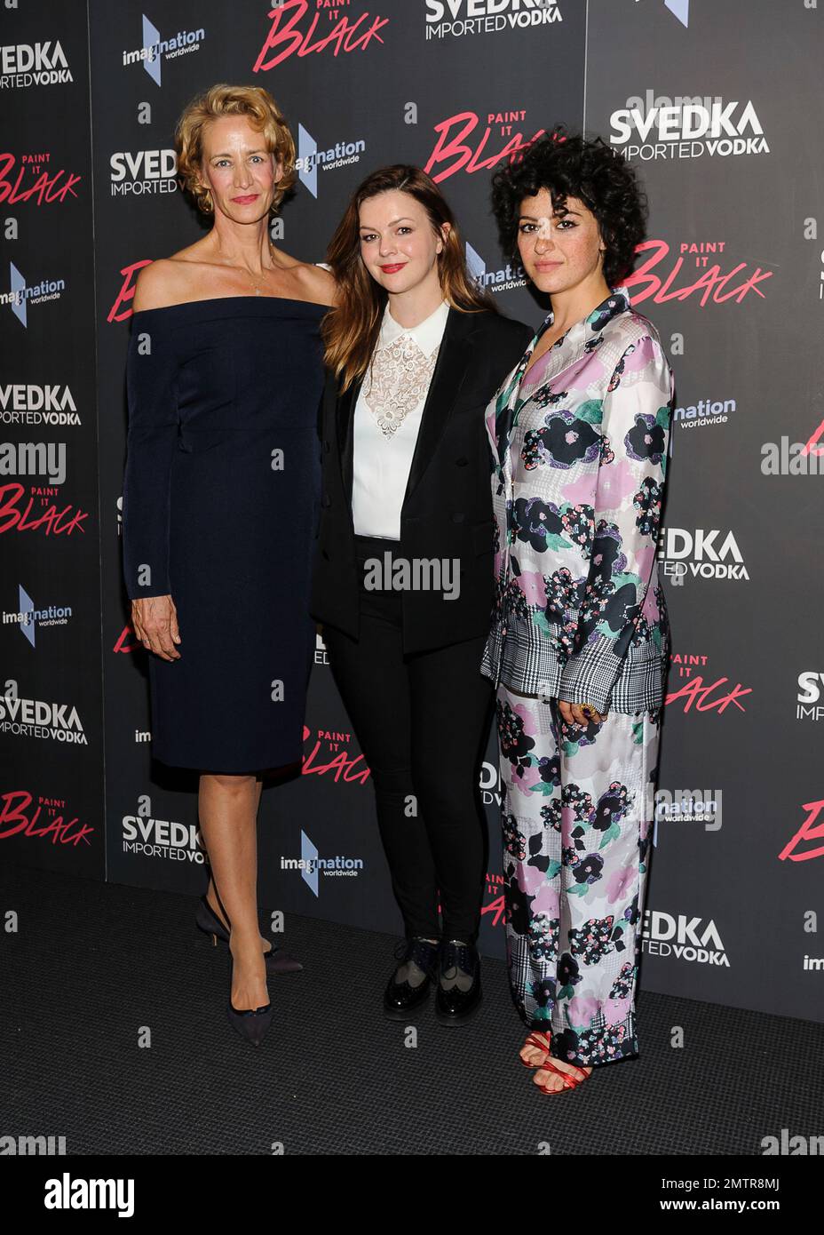 Janet McTeer, from left, Amber Tamblyn, and Alia Shawkat attend the ...
