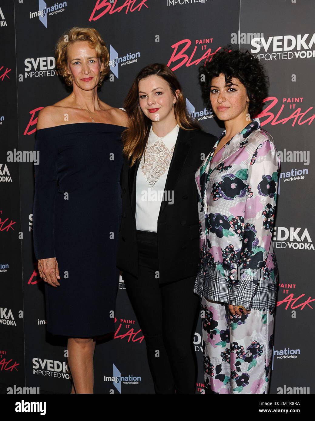 Janet McTeer, from left, Amber Tamblyn, and Alia Shawkat attend the ...