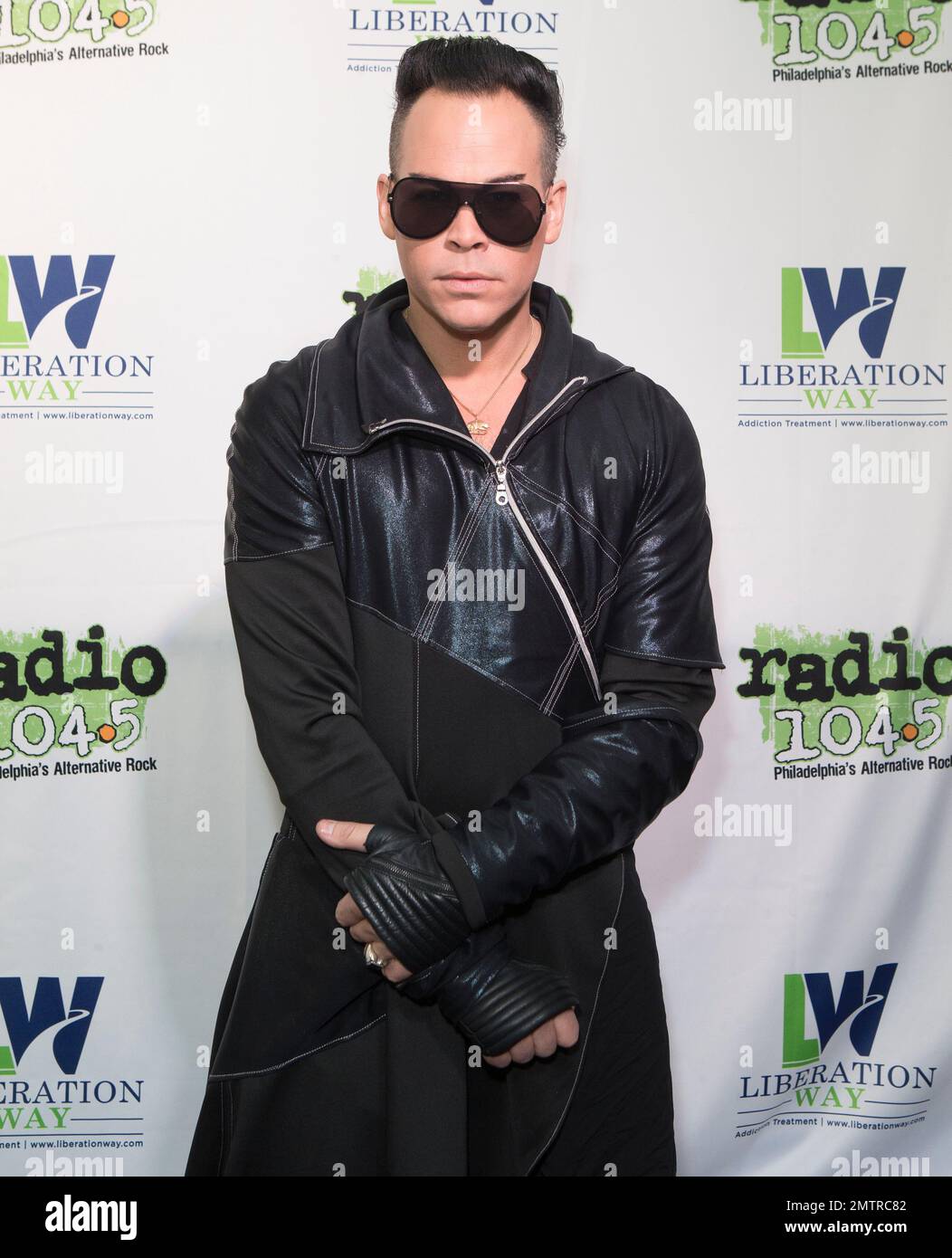 Luke Steele of the band Empire of the Sun poses for photographers ...