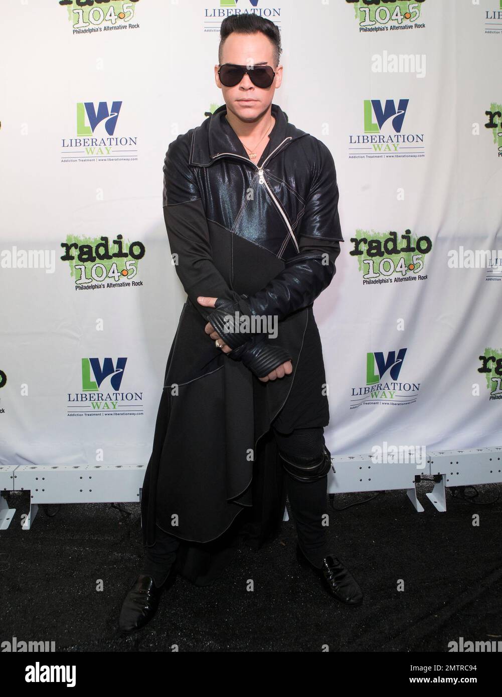 Luke Steele of the band Empire of the Sun poses for photographers ...