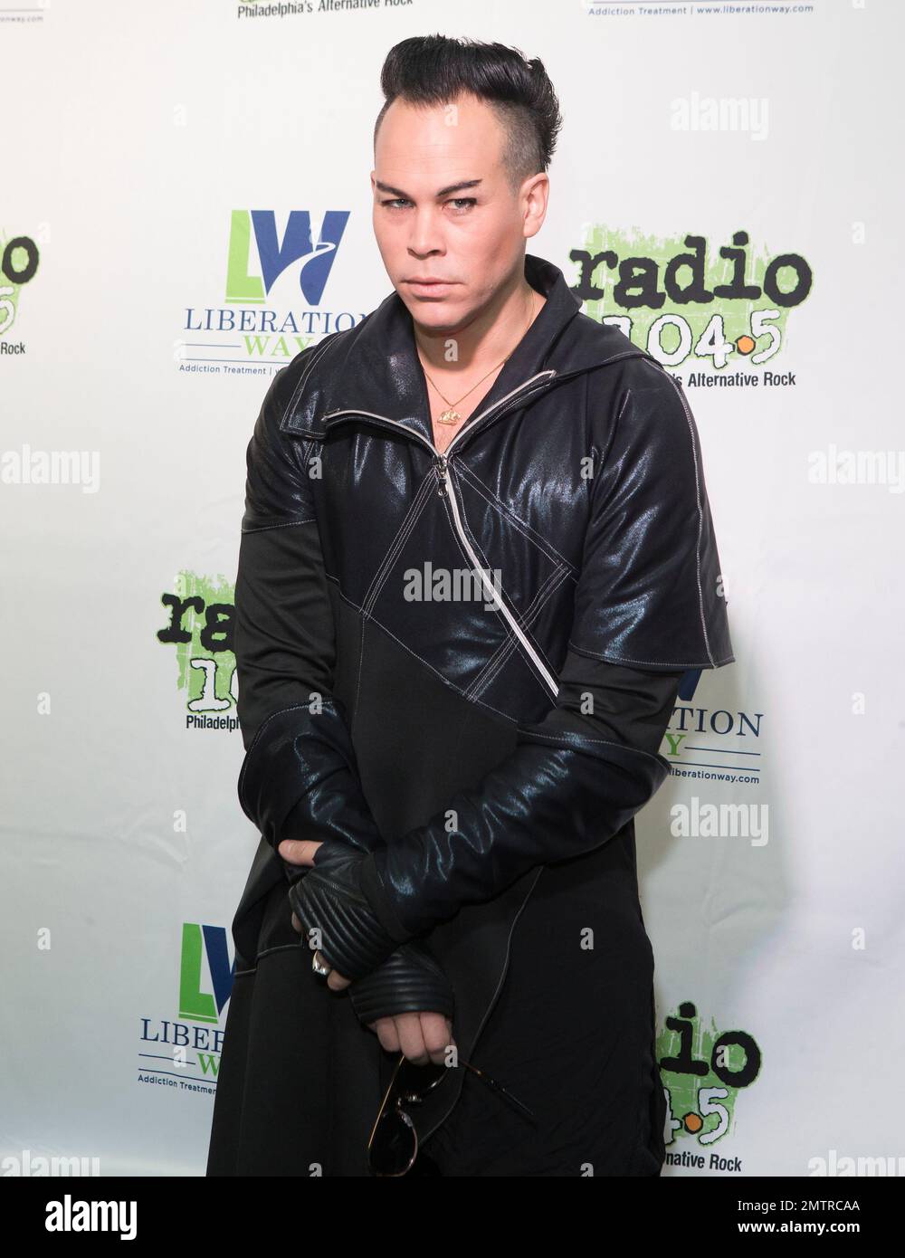 Luke Steele of the band Empire of the Sun poses for photographers ...