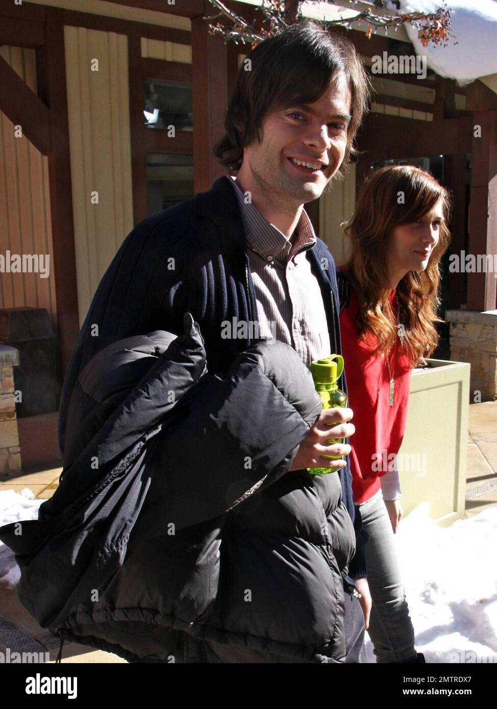Bill Hader and Kristen Wigg out at the Sundance Film Festival in Party ...