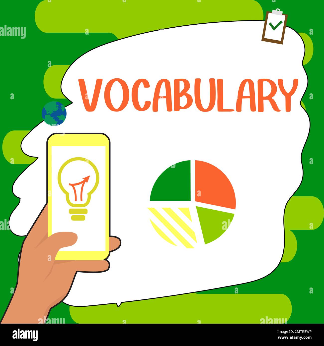 Sign displaying Vocabulary. Concept meaning collection of words and ...