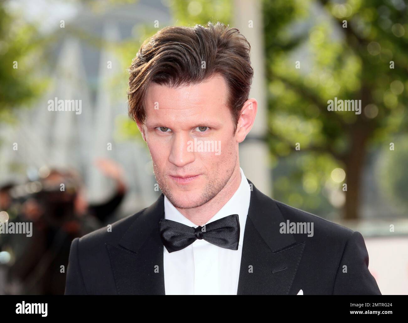 Actor Matt Smith poses for photographers upon arrival to the British ...